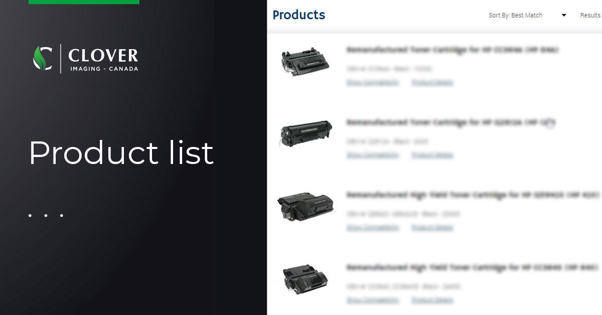 Product List | Clover Imaging Canada