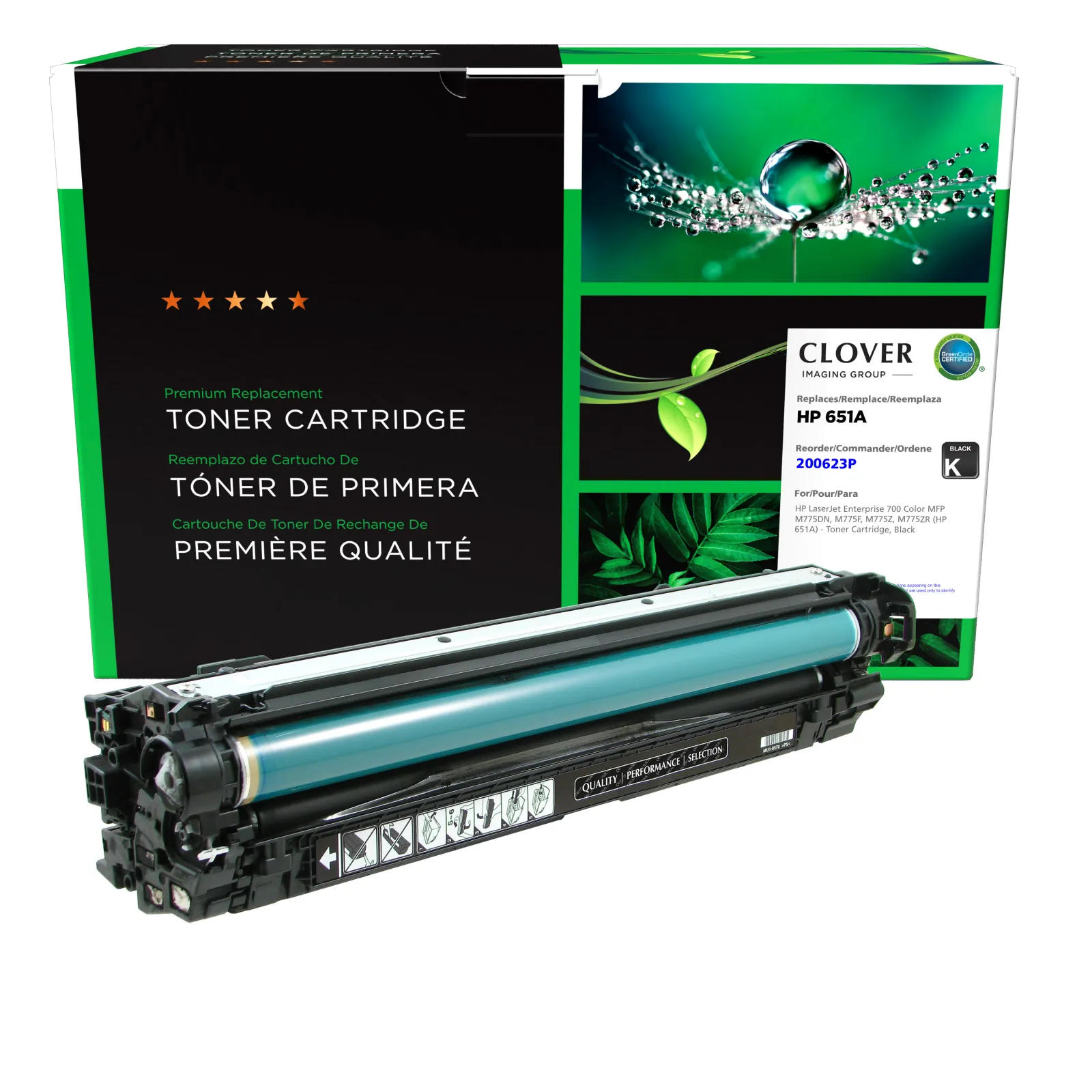 HP CE340A Remanufactured Black Color Laser Cartridge | Clover Imaging ...