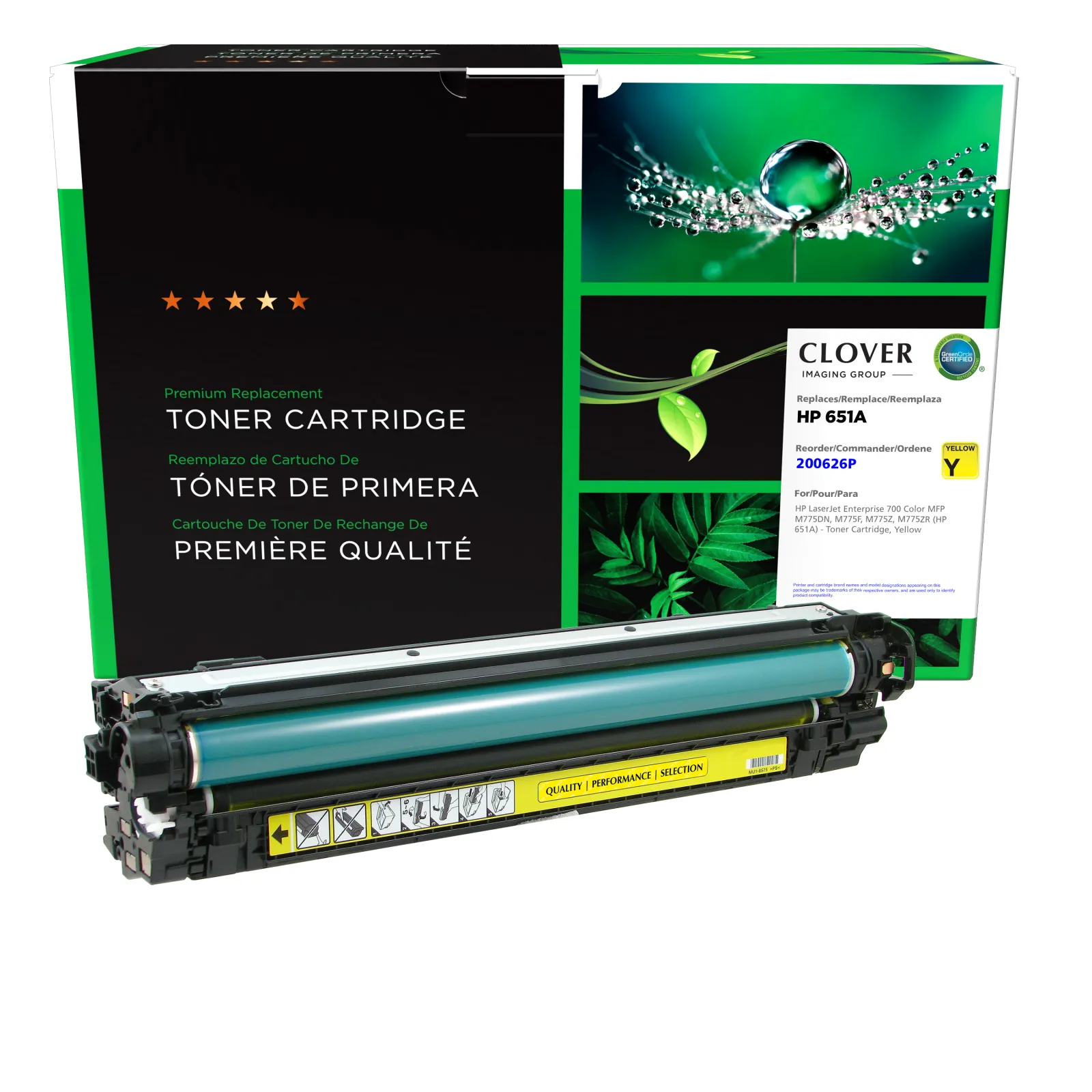 HP CE342A Remanufactured Yellow Color Laser Cartridge | Clover Imaging ...