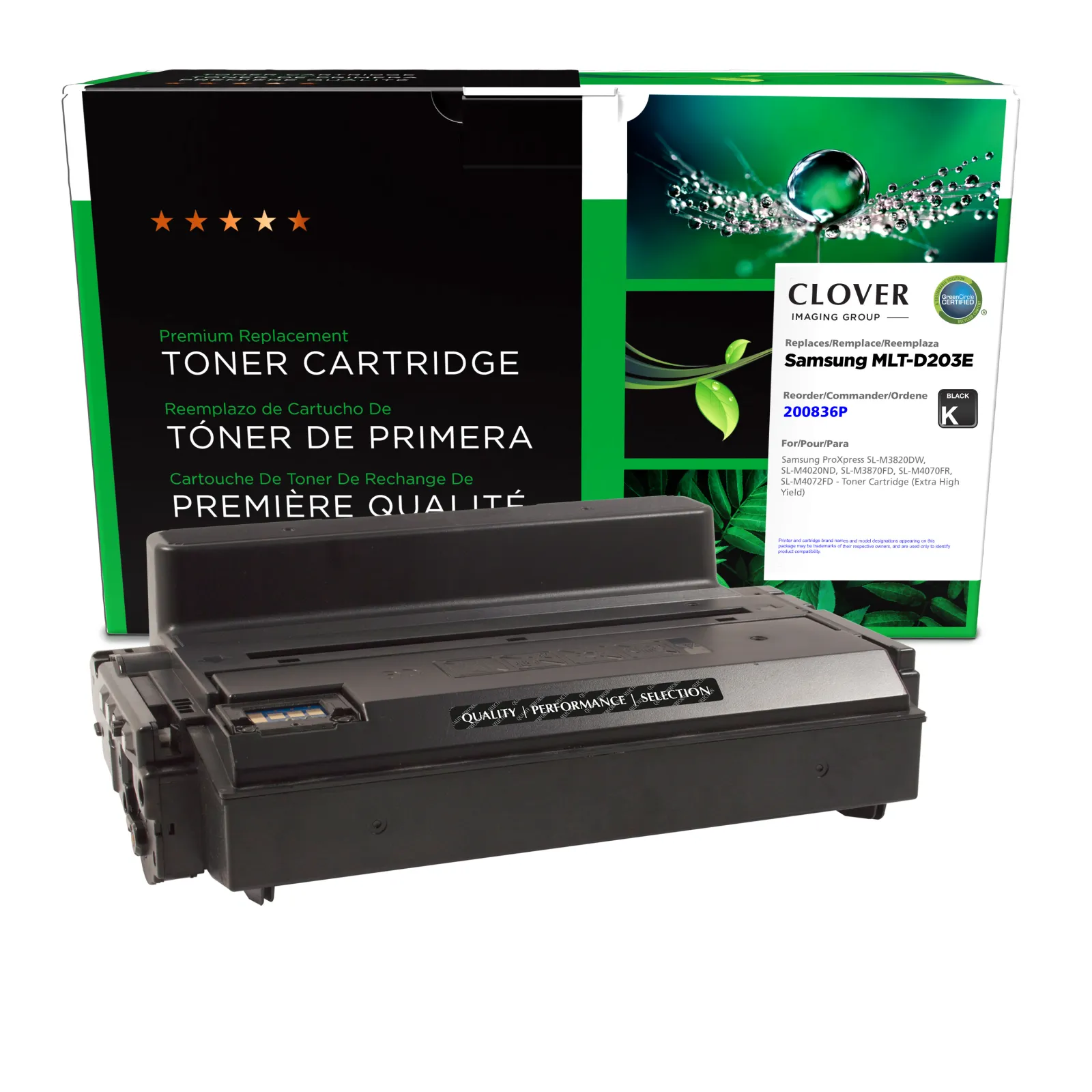 Samsung MLT-D203E Remanufactured Black Laser Cartridge | Clover Imaging ...