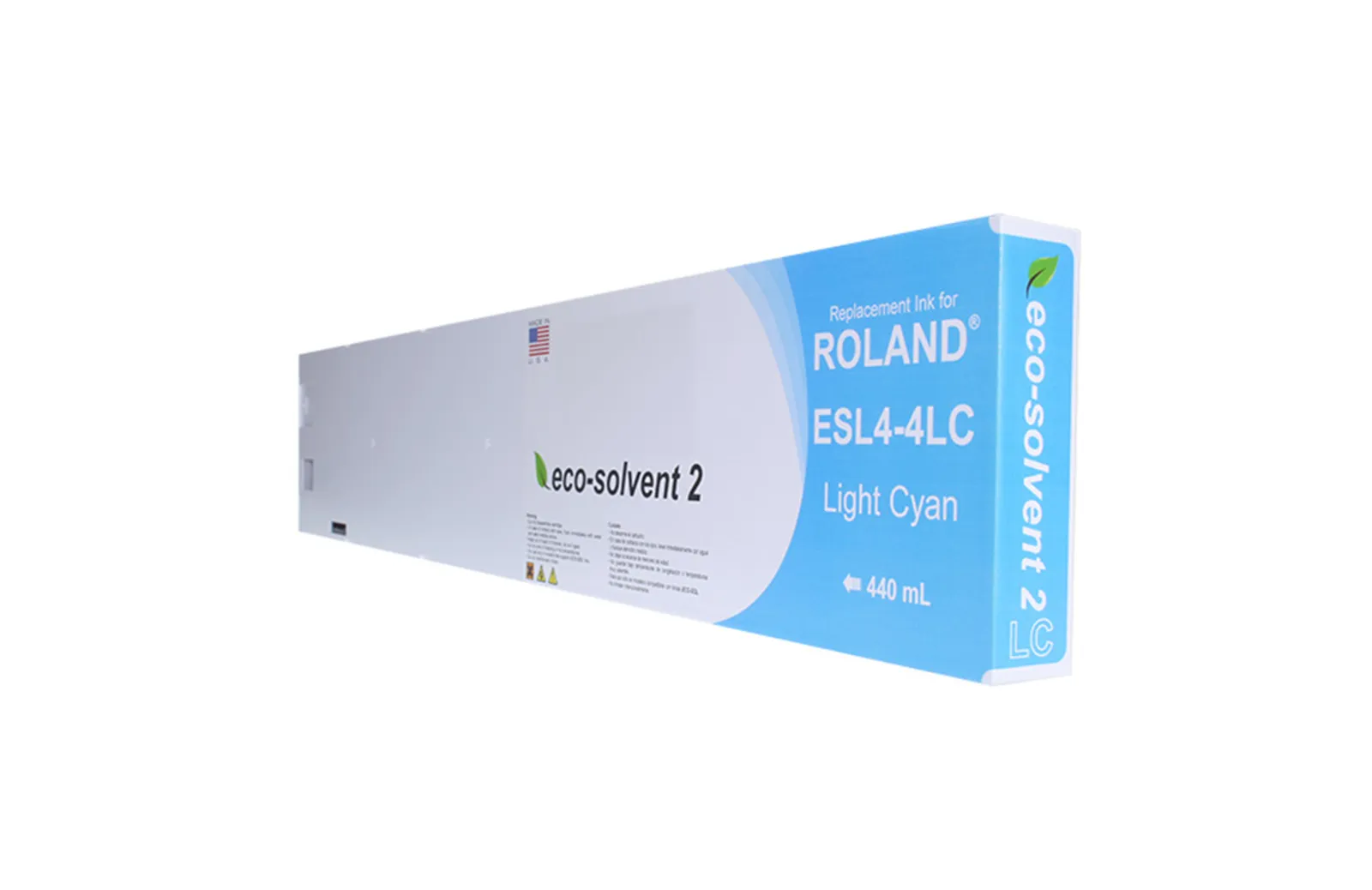 ROLAND ESL4-4LC Non-OEM New Light Cyan Wide Format Ink Cartridge ...